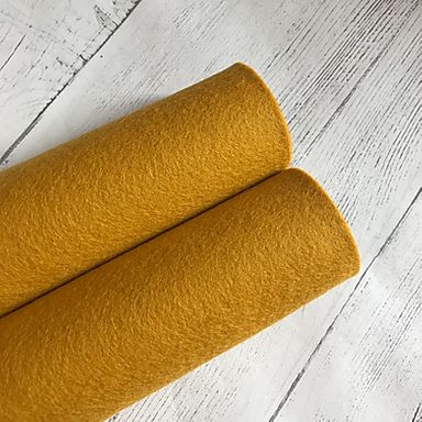 Mustard Yellow 100% Merino Wool Felt – www.glitterglitteronthewall.com